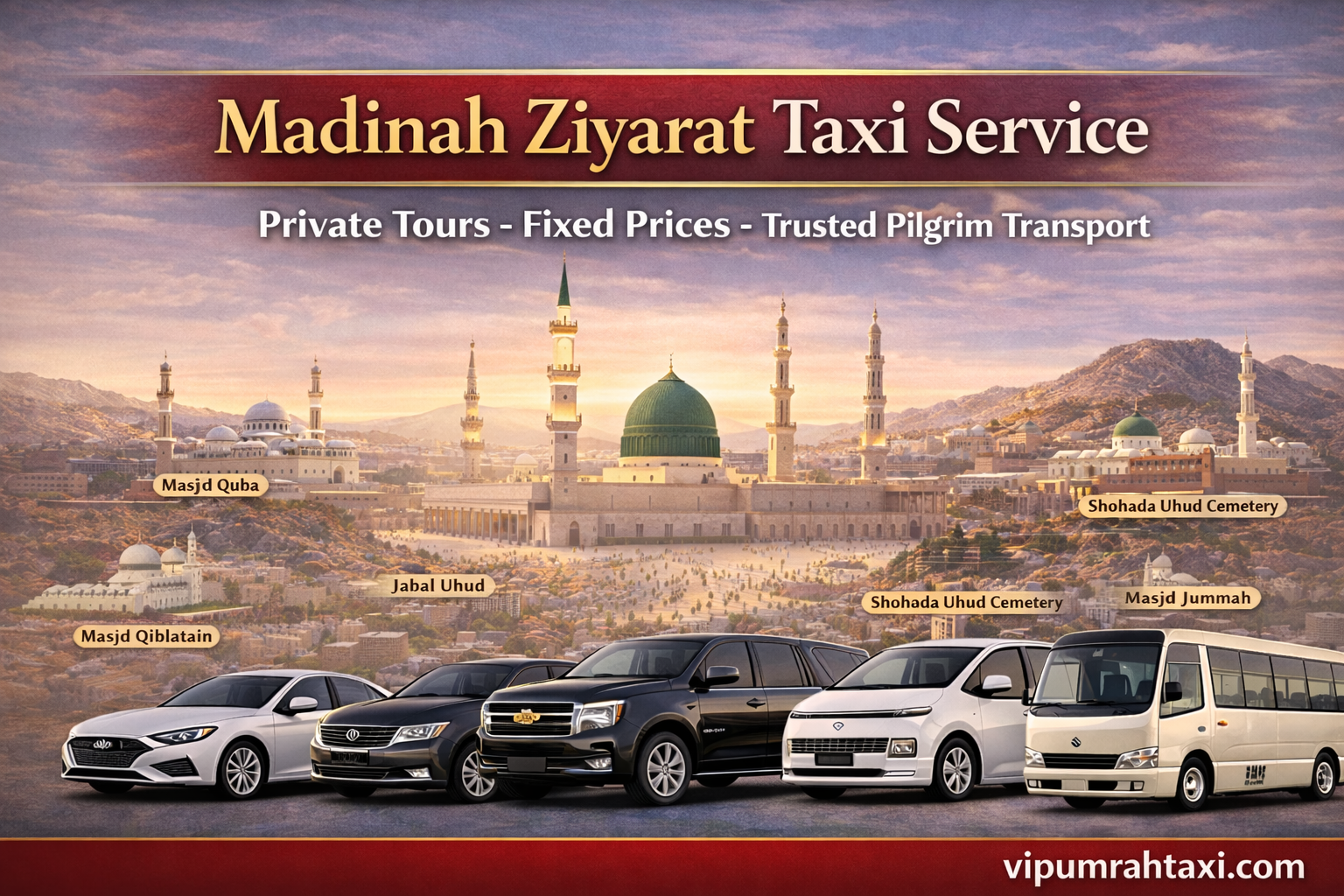 Madinah Ziyarat Taxi & Packages | Ziyarat Tour Madinah